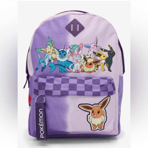 Bioworld | Bags | Purple Eevee Pokemon Eeveelutions Backpack Bag New ...